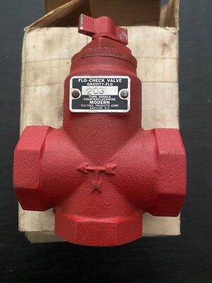 Cast Iron Flo-Check Valve Gravity-Flo 1.25 inches 1 1/4 Part Number 203 ...