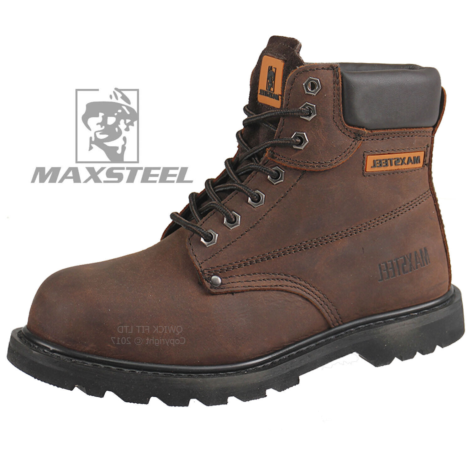 MENS MAXSTEEL SAFETY WORK BOOTS STEEL TOE CAP ANKLE BOOTS SHOES ...
