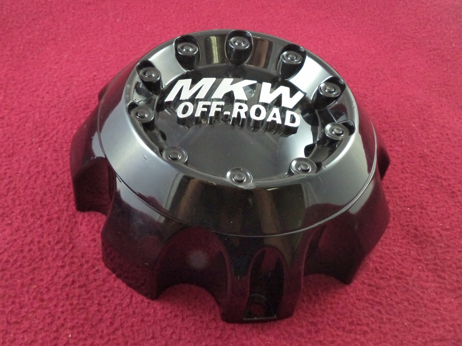 MKW Wheels Gloss Black Custom Wheel Center Caps # M-743 / S1012-12 (1 ...
