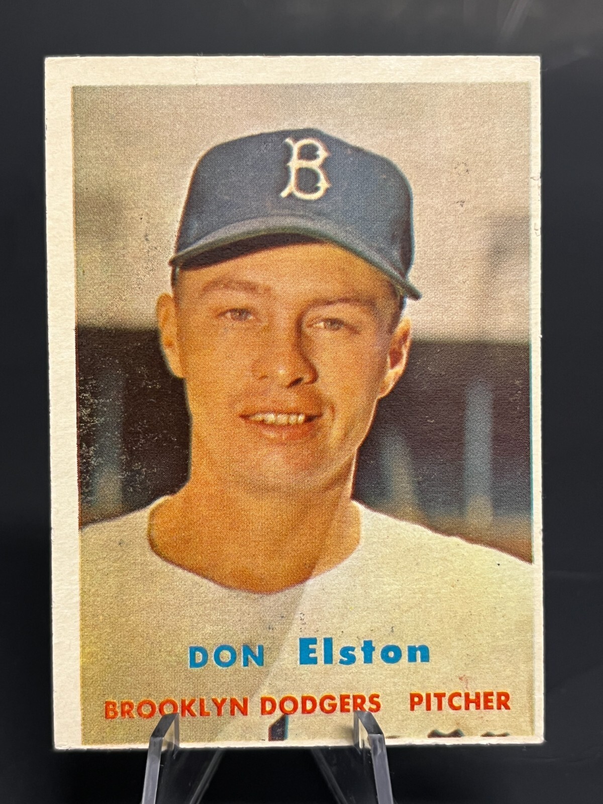 1957 Topps Baseball Card Don Elston #376 Ex-Exmt Range KB | eBay