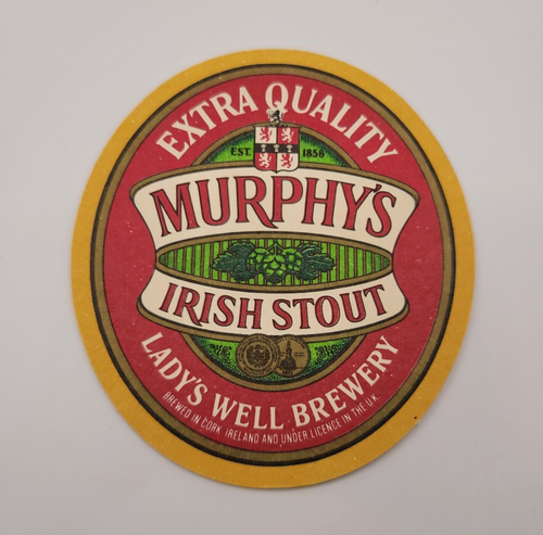 Murphys Irish Stout Extra Quality British Pub Beer Coaster Card Near ...