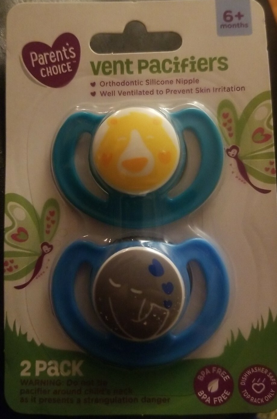 Parent's Choiceparent's Choice Vent Pacifier 18m 2 Count Unisex for ...