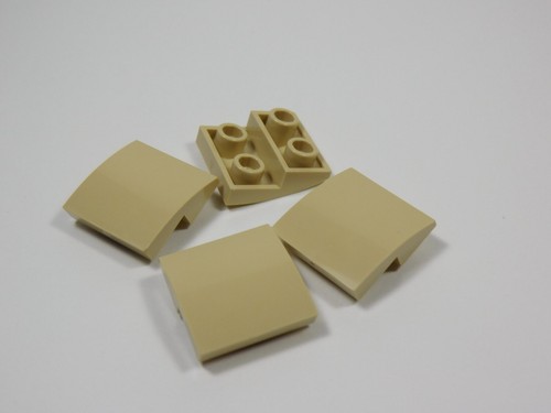 LEGO 4 Tan 2x2 Inverted Curved Slopes C9 | eBay