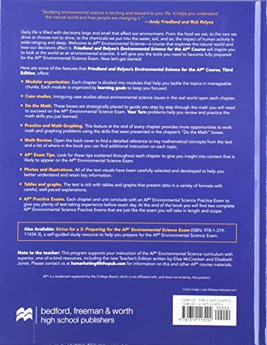 Environmental Science for the AP® Course 9781319113292 | eBay