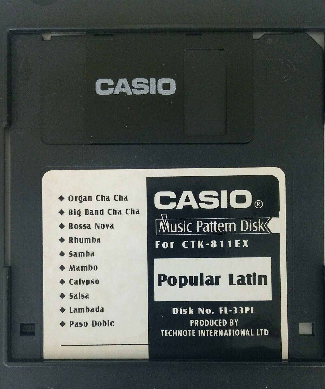 Casio CTK-811EX Keyboard-Diskette Popular Latin FL-33PL- Lagerabverkauf ...