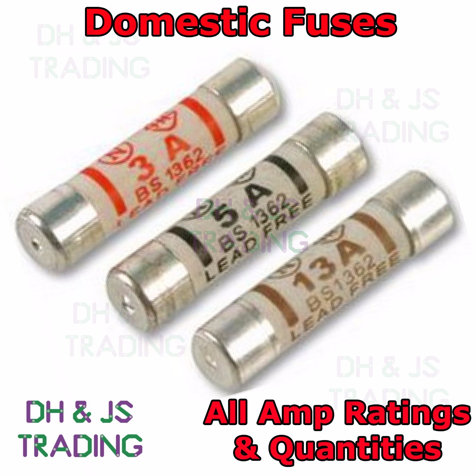 Domestic Fuses Ceramic Cartridge Plug Top Fuse 1 - 13 Amp House Mains ...