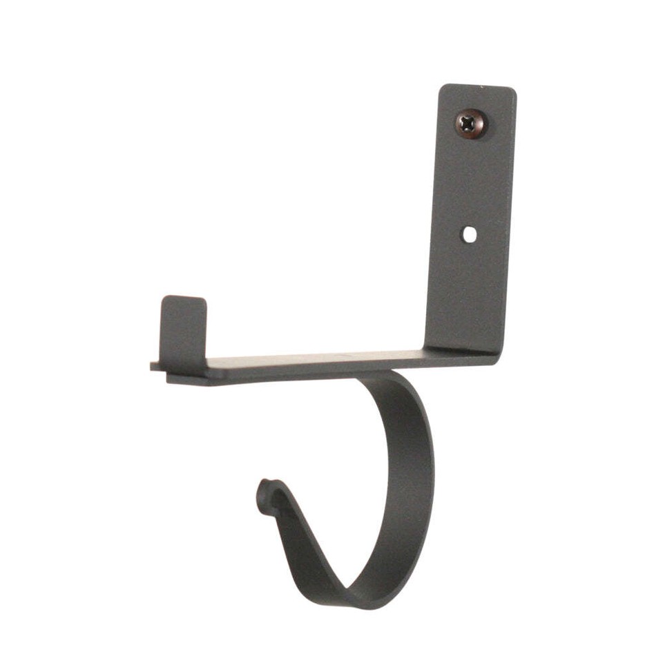 Wrought Iron Plain - Curtain Shelf Brackets pair 6.25" Made in USA | eBay