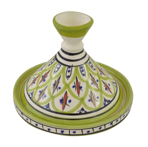 Moroccan Serving Tagine Handmade Ceramic Tajine Dish Exquisite 6" White ...