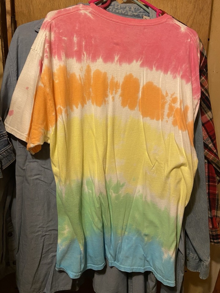 Woodstock T-shirt Tie Dye Tee 2XL Short Sleeve Liquid Blue Brand | eBay