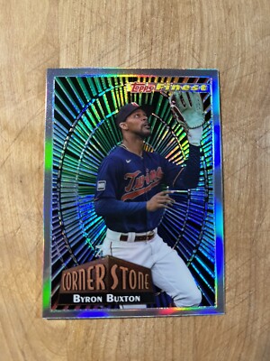 2022 Topps Finest BYRON BUXTON Minnesota Twins CORNER STONE REFRACTOR ...