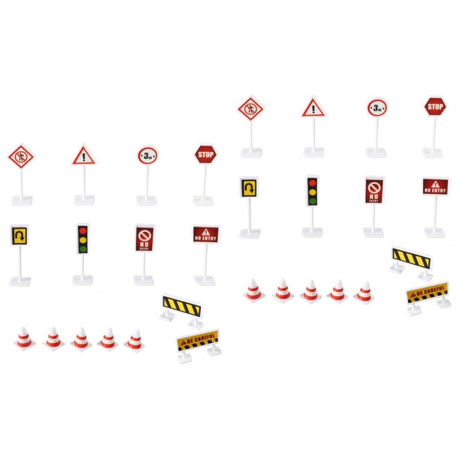 6 Sets Educational Playthings Traffic Sign Models Toy Road Signs | eBay UK