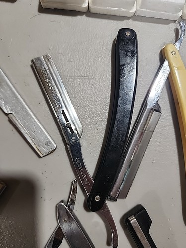 Lot Of 8 Vintage Straight Razors And Replacement Blades | eBay