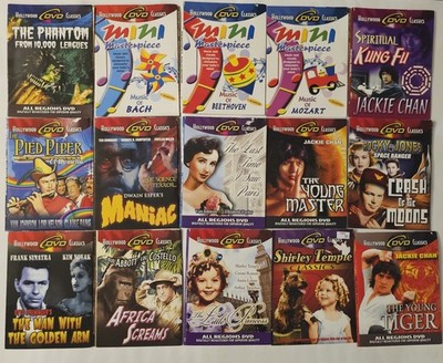 Lot of 15 Hollywood Classics Movie DVD's | eBay