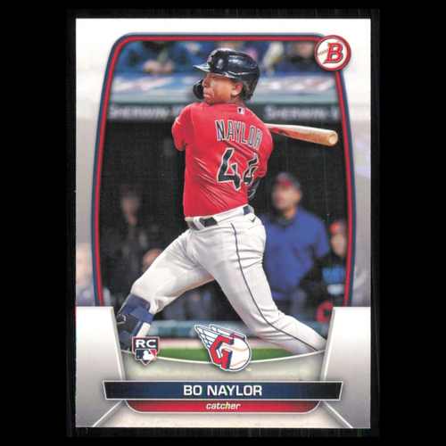 Bo Naylor Rookie #60 2023 Bowman Cleveland Guardians Baseball Card MLB ...