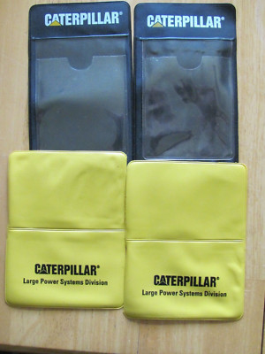 2 BUSINESS CARD HOLDER & 2 SHIRT CARD CATERPILLAR LARGE POWER SYSTEMS ...