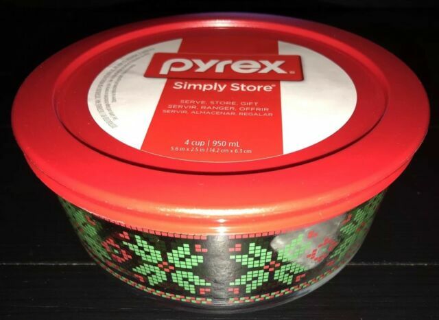 PYREX 4 Cup Bowl Lid Limited 2018 Christmas Hedgehog Green for sale ...