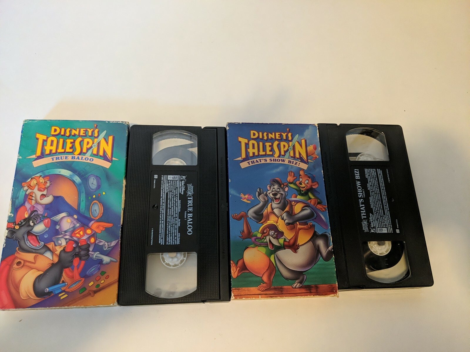 Talespin VHS Lot Series V. 1 and 2 - True Baloo & That's Show Biz (VHS ...