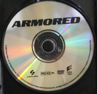 Armored DVD Movie Film Disc Case Matt Dillon Action Heist PG-13 BB553 ...