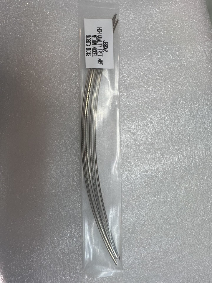 6 feet of Medium/Medium Premium Jescar Nickel-Silver Guitar Fret Wire ...