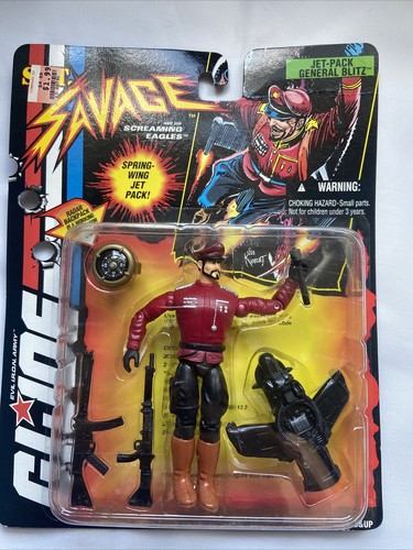 GI Joe Sgt Savage Jet-Pack General Blitz action figure | eBay