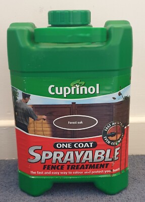 Cuprinol Spray Fence Treatment Forest Oak 5L. COLLECTION ONLY. 4 ...