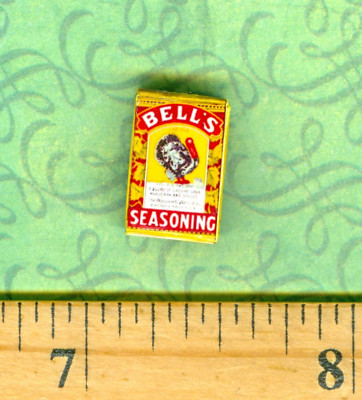 Dollhouse MINIATURE SIZE spices herbs Bells Seasoning Box | eBay