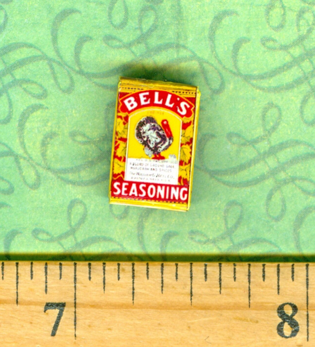 Dollhouse MINIATURE SIZE spices herbs Bells Seasoning Box | eBay