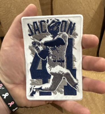 Reggie Jackson 44 RARE New York Yankees Iron / Sew On Embroidered Patch ...