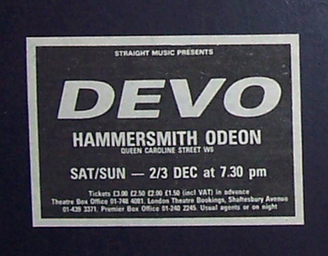 Devo Q. Are We Not Men? A: We Are Devo! Tour 1978 Mini Poster Type ...