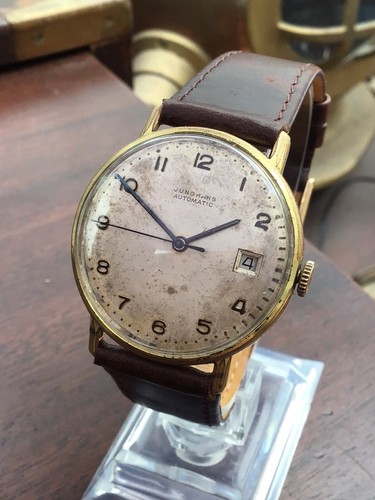 Vintage 1960’s Junghans 651 Automatic Gold Plated Gents Watch Cal ETA ...