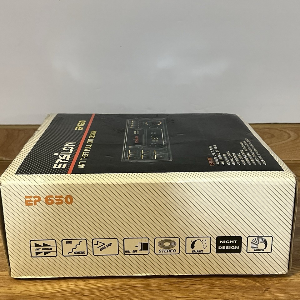 Epsilon Electronics AM FM Cassette Player Car Radio EP 650 Vintage ...