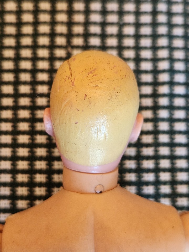Vintage 1964 Hasbro GI JOE 12" Painted Blonde Hair Action Marine Figure ...