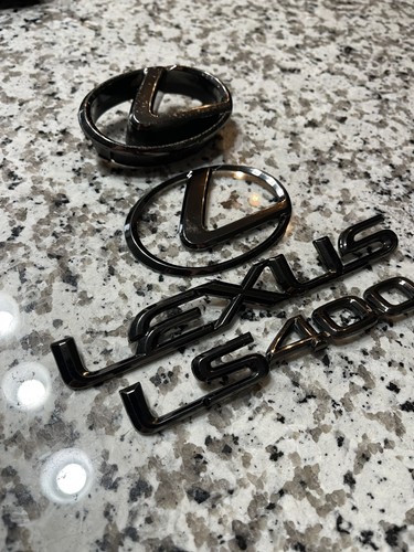 1995-2000 Lexus LS400 Black Pearl Badges OEM Platinum Edition Complete ...