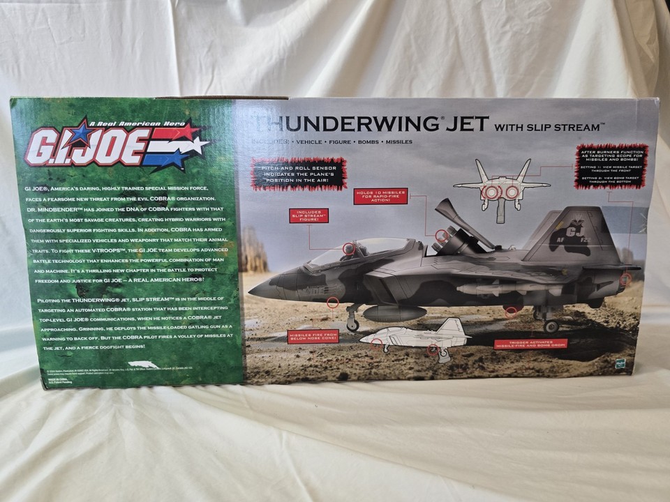 Hasbro G.I. Joe Valor Vs Venom Thunderwing Jet With Pilot Lt Slipstream ...