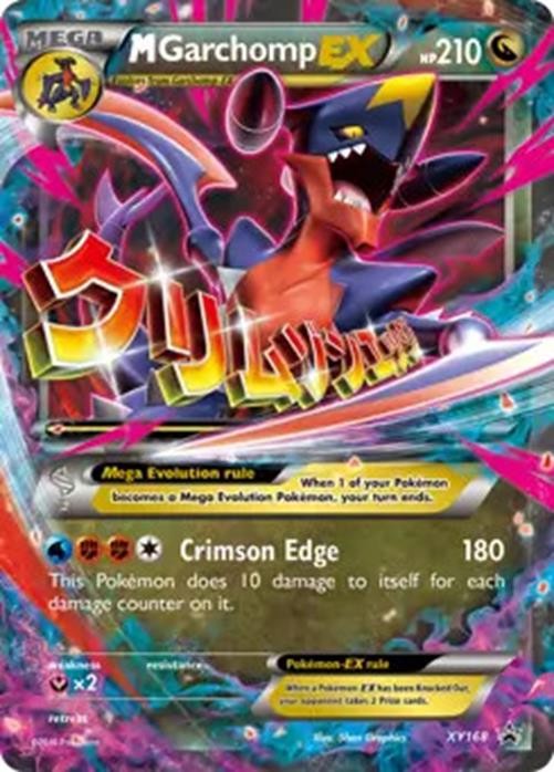 Mega Garchomp EX - XY168 - Pokemon XY Promo Ultra Rare Card LP | eBay