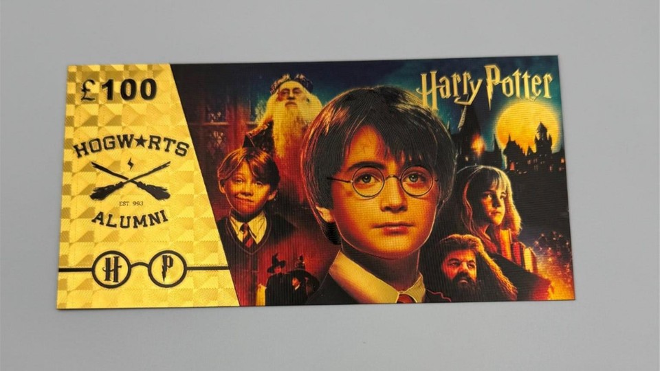 24k Gold Foil Harry Potter Hogwarts Banknote Set Collectible | eBay