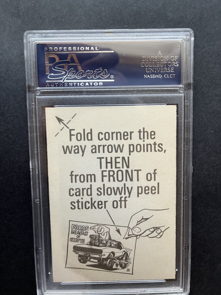 1969 Donruss Odd Rods #41 BONZAI BOMB PSA 18671266 Graded 5 Card Odd ...