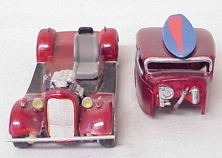 REVELL 1999 JUNKYARD RESTORATION CANDY APPLE RED VINTAGE HOT ROD MODEL ...