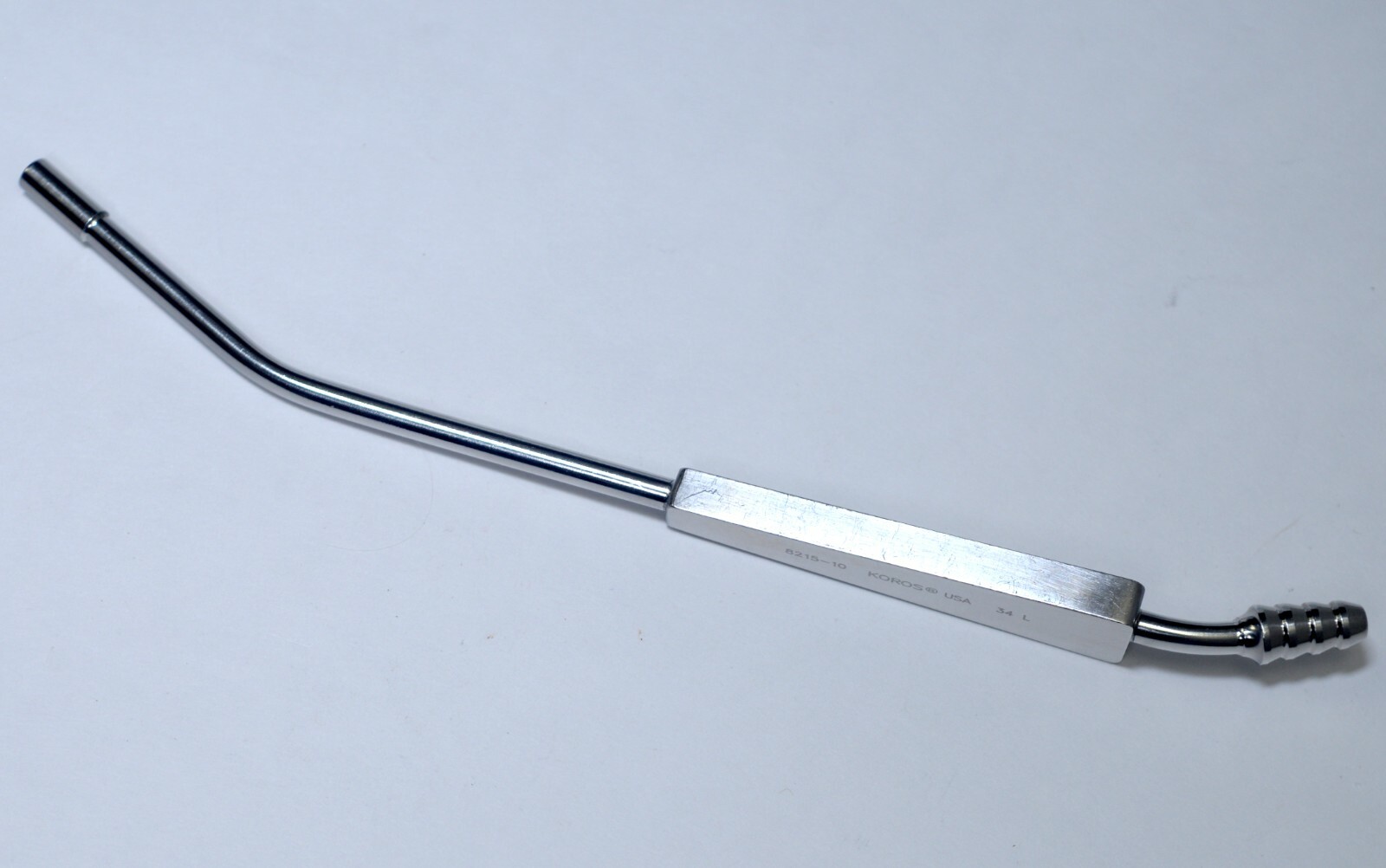 Koros #8215-10 Cooley-Medoff Suction Cannula Stainless Steel Surgical ...