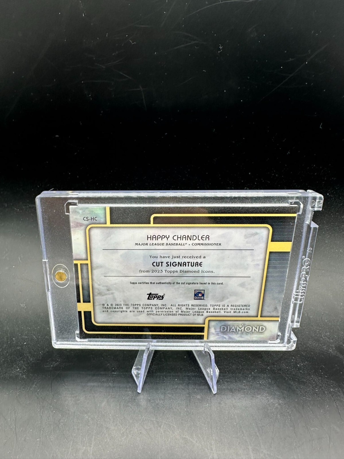 2023 Topps Diamond Icons HAPPY CHANDLER Cut Signature Auto HOF ...