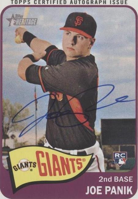 2014 Topps Heritage - Real One Autographs Joe Panik #ROA-JPA (AU, RC ...