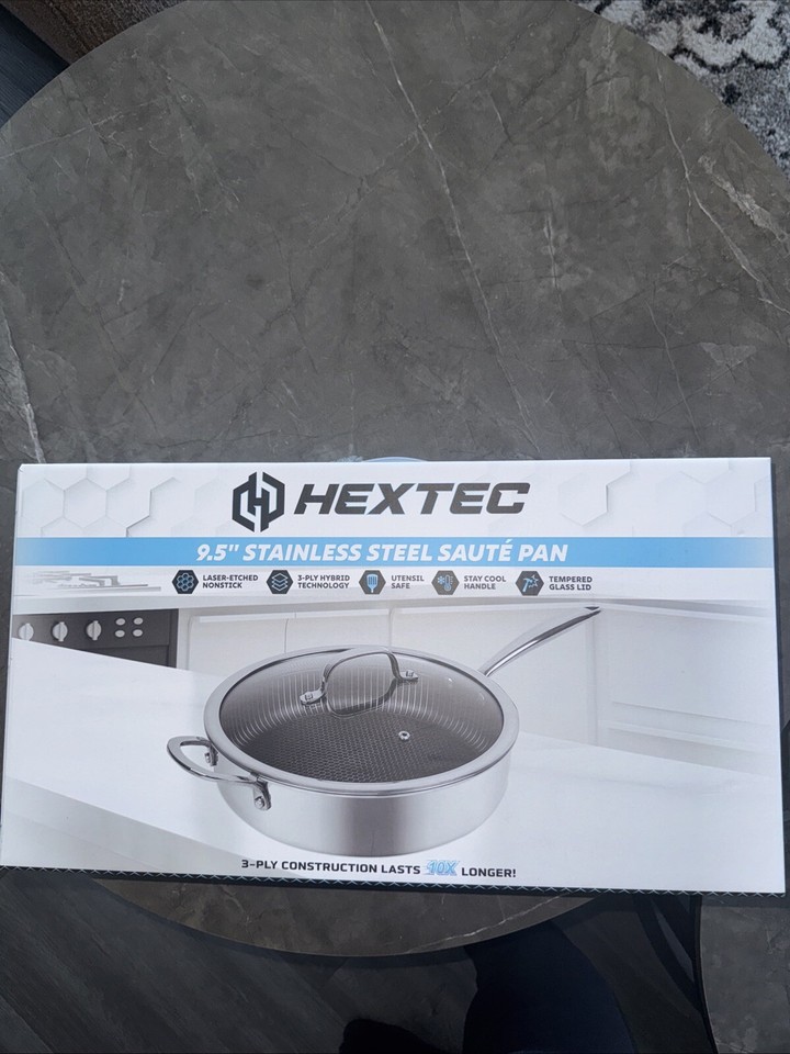 Hextec 9.5” Stainless Steel Sauté Pan | eBay