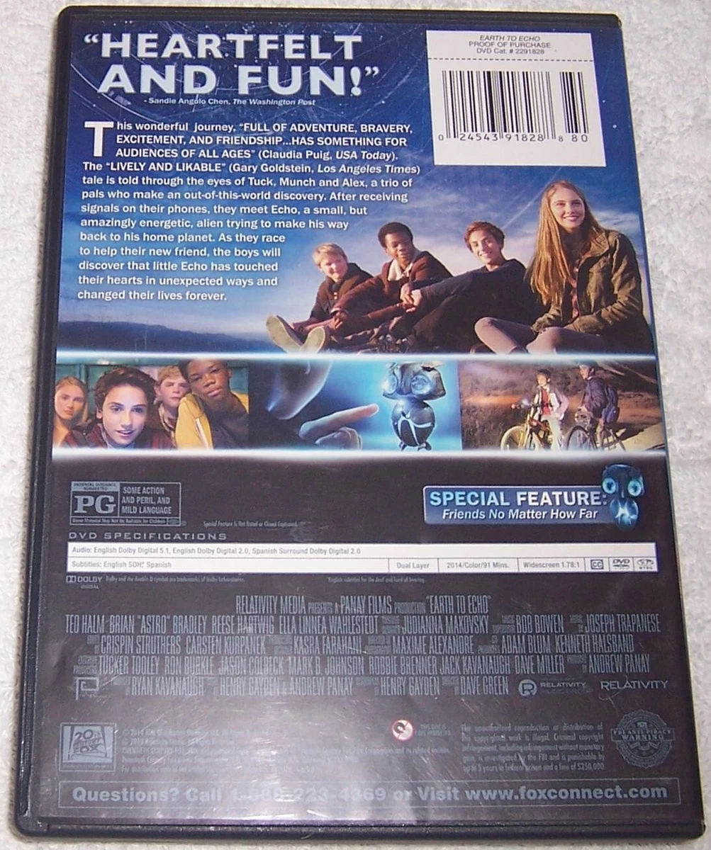 Earth To Echo Dvd Cover