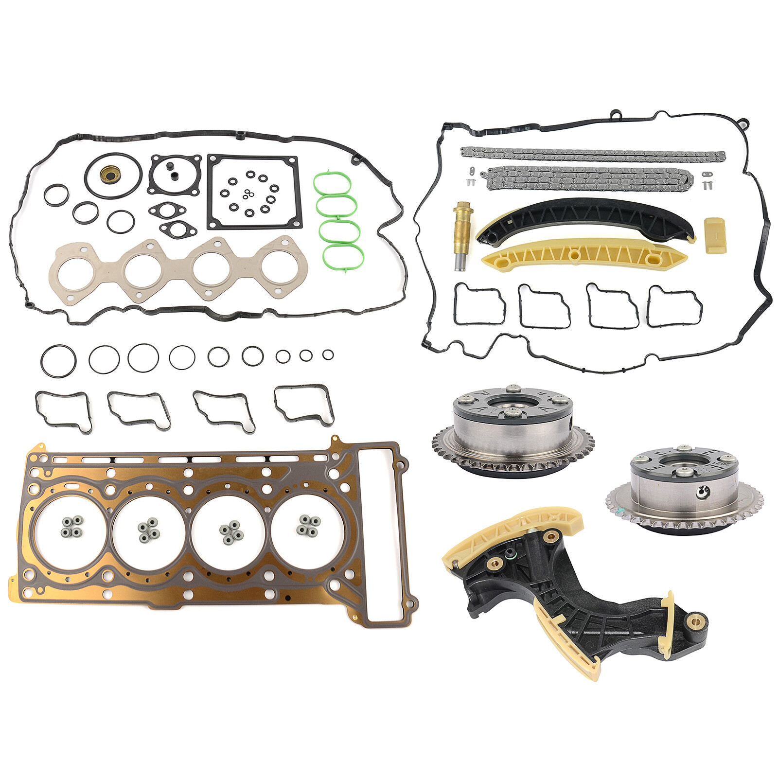 Camshaft Adjuster Valve Cover Gasket Timing Kit 2710501247 For Mercedes ...