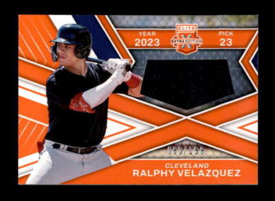 RALPHY VELAZQUEZ 2023 ELITE EXTRA EDITION FIRST ROUND ORANGE JERSEY ...