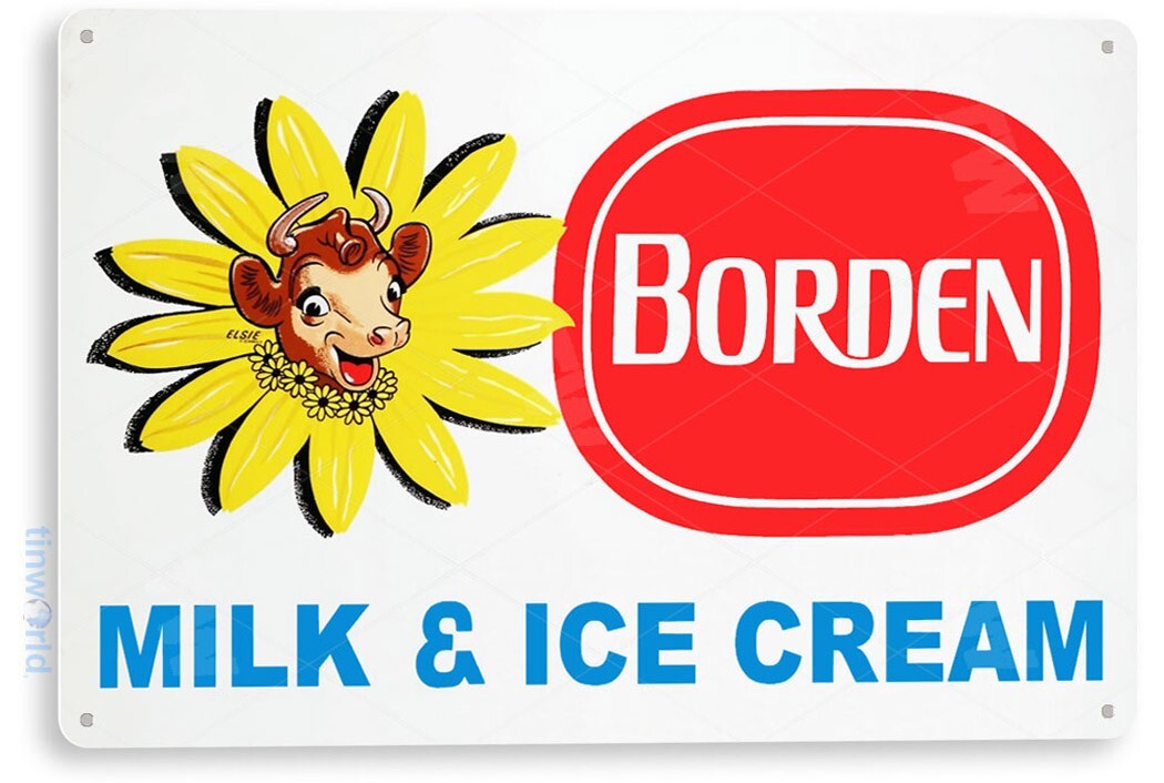 Borden Milk Logo 1051 Large Model Borden's Dairy Animated & Lighted
