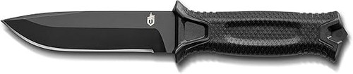 Gerber USA Made Strongarm Fixed Blade Pig Survival Knife - Black Fine ...