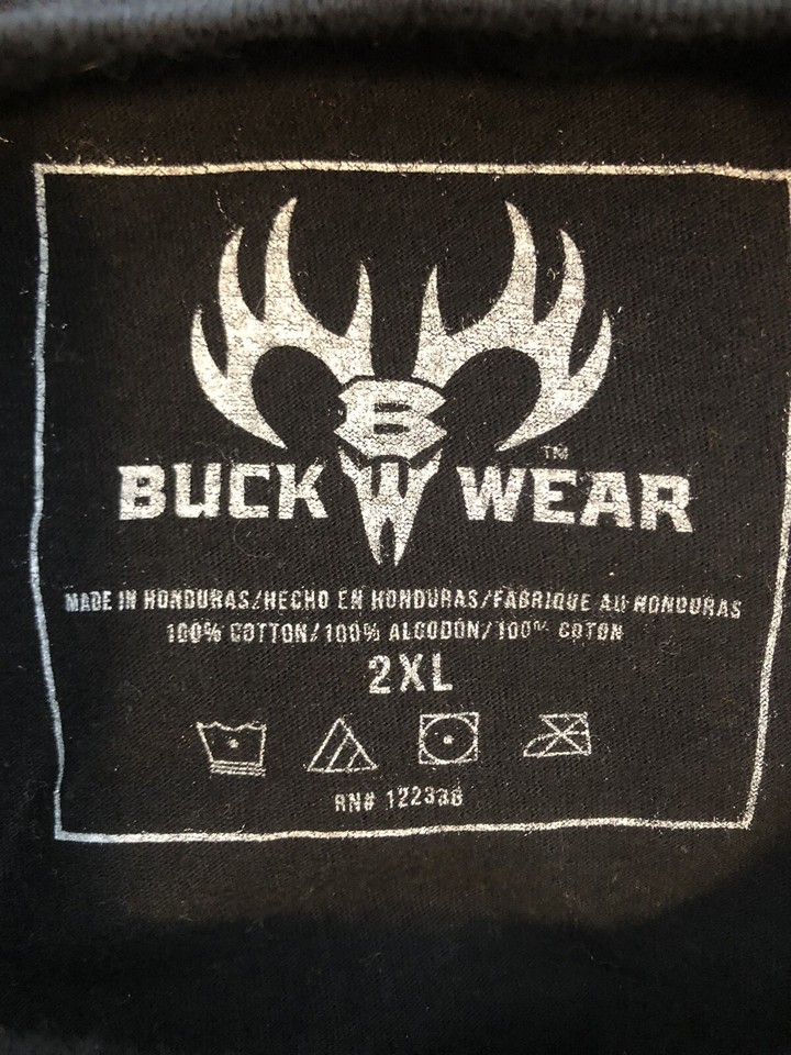 BUCK WEAR TSHIRT FAITH FAMILY FLAG FREEDOM BLACK MEN’S SIZE 2XL | eBay