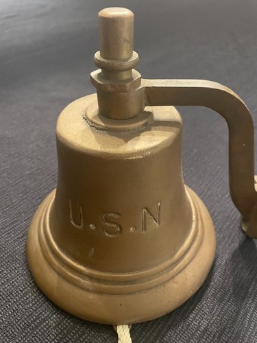 Vintage USN Navy Brass Nautical Bell (6" in Diameter) RARE! Great ...