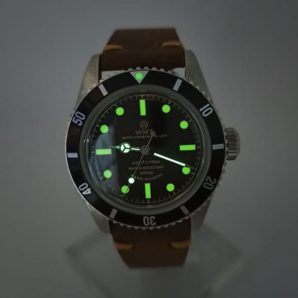 Walter Mitt Sea Diver Vintage Steel Automatic Brown Merced Skin Men's ...